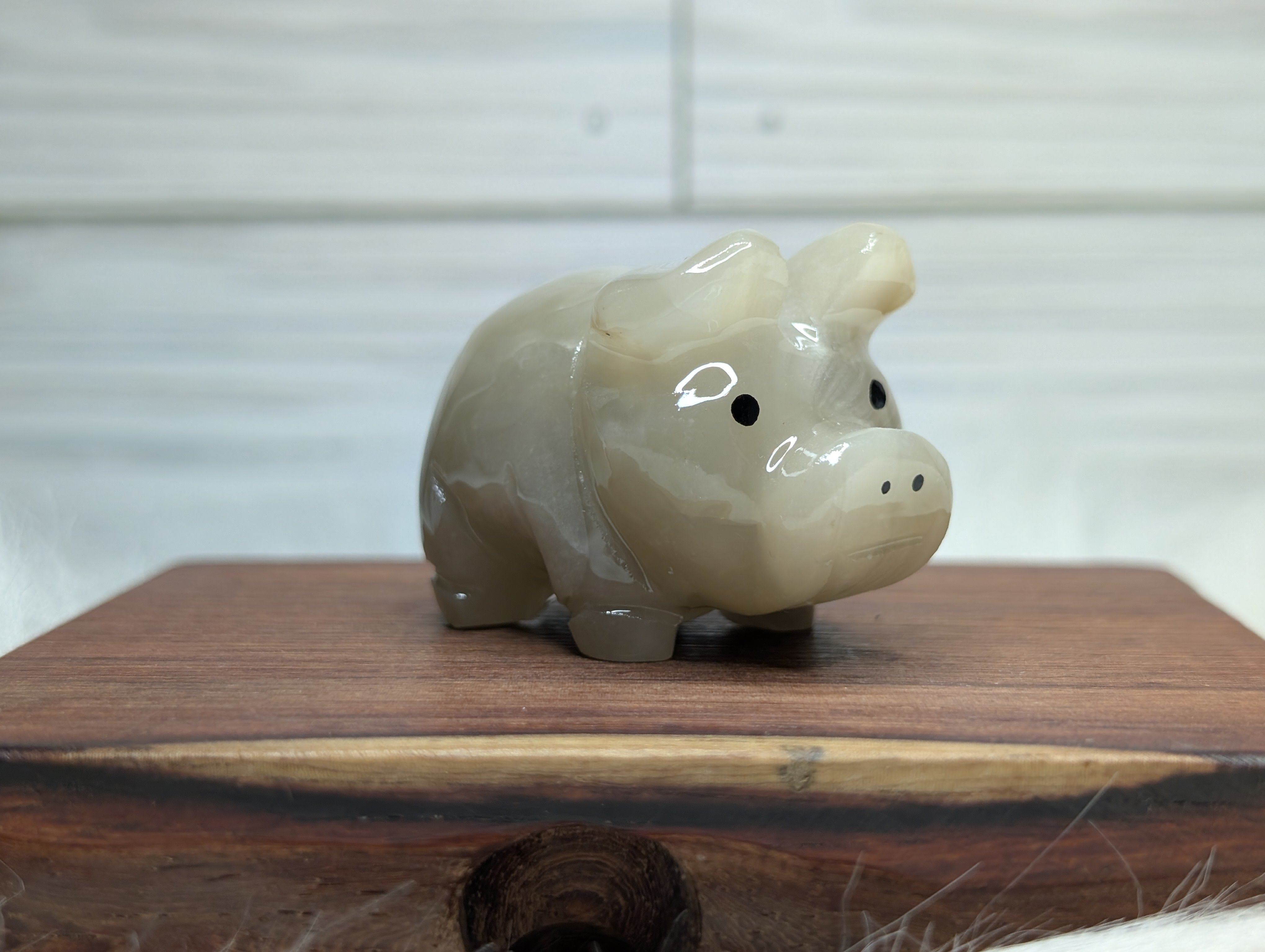 Marble Pig Carving – Gypsy Willow Art
